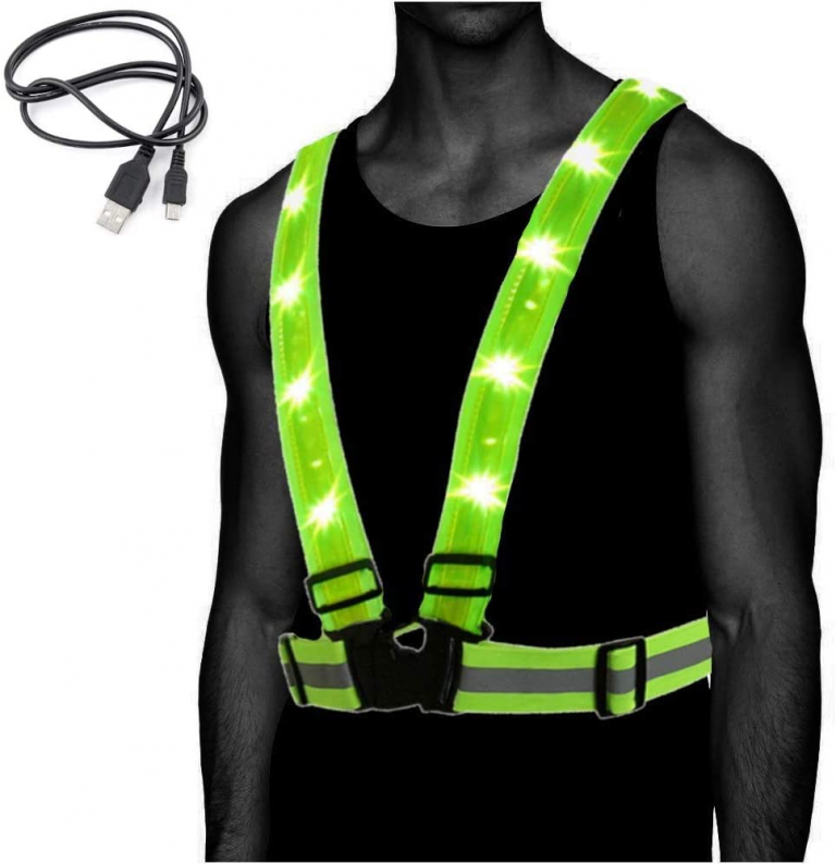 LED Running Light Vest & Light Up Vests - Atlecko